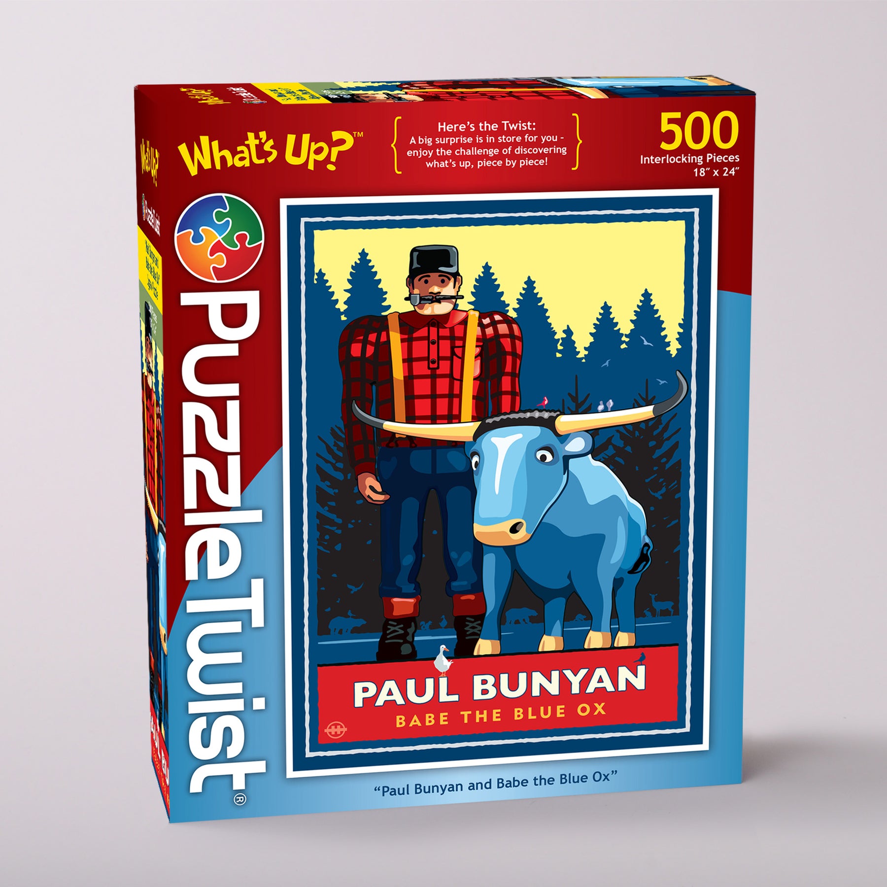 Paul Bunyan Puzzle Twist - Legendary Landmark Art Prints